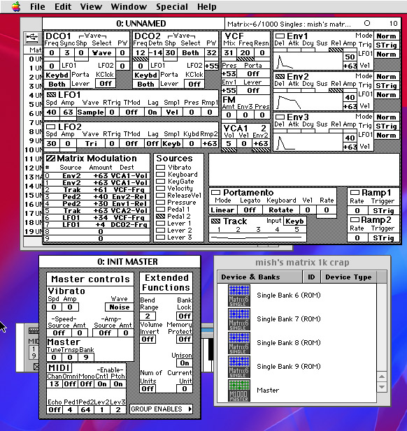 Oberheim Matrix 1000 Control/Editing - Vintage Synth Explorer Forums